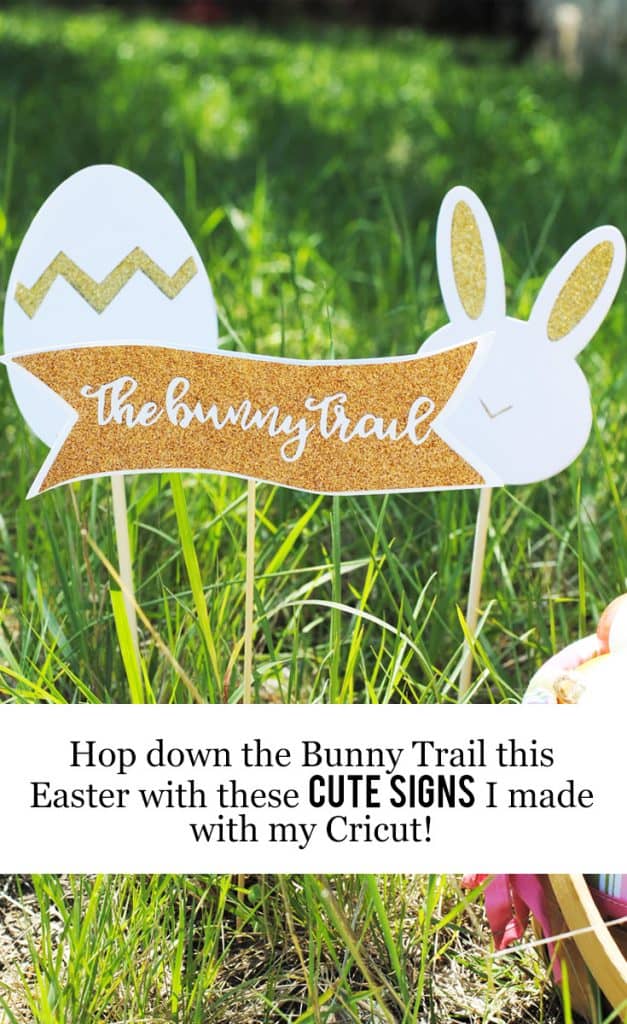 Hop Down the Bunny Trail this Easter with these Cute Signs that I Made ...