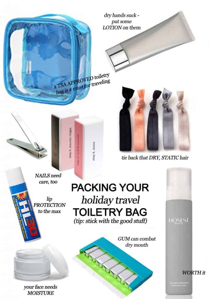 Packing Your Holiday Travel Toiletry Bag - Kiss My Tulle