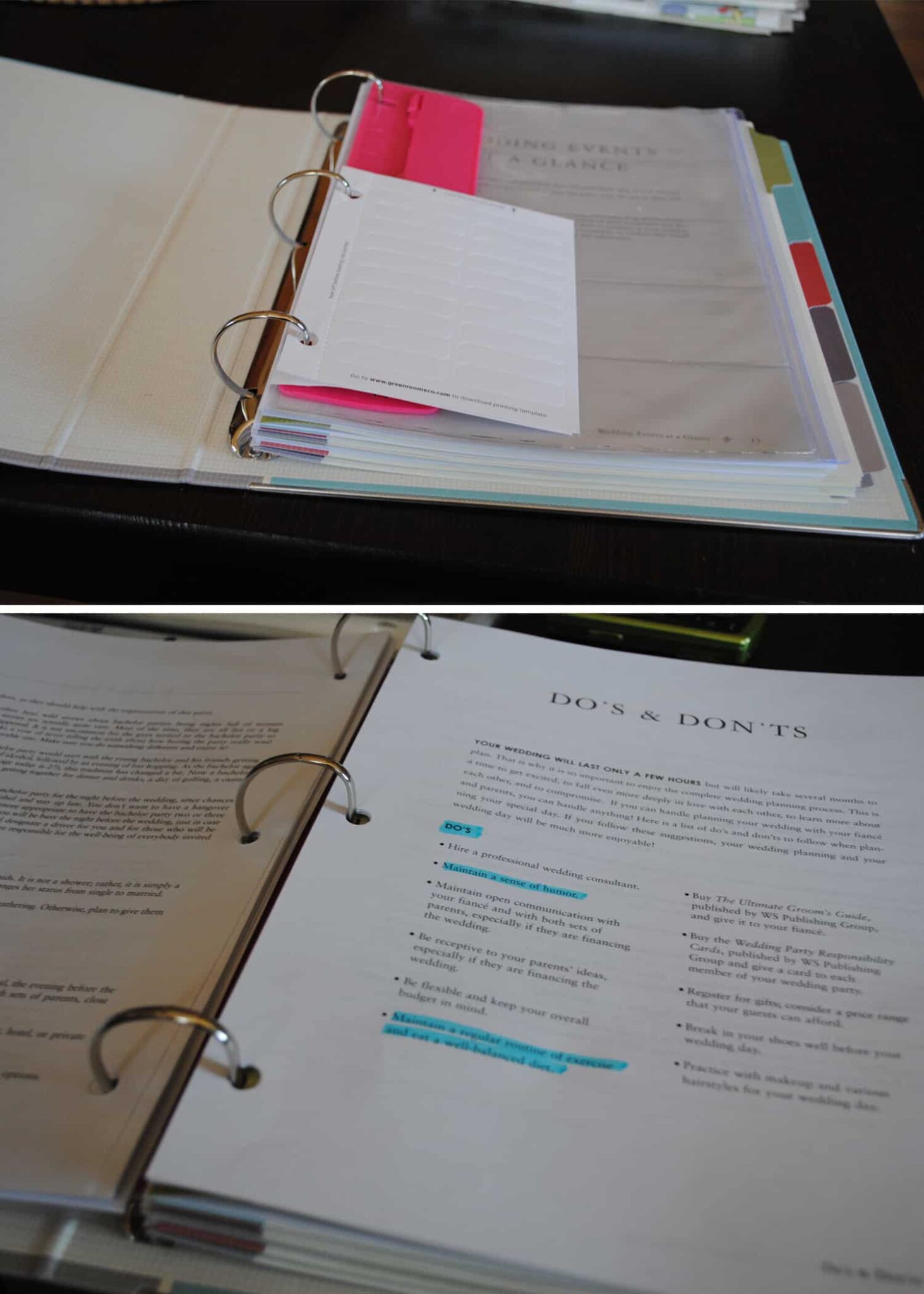 DIY: Customize a Wedding Planner Binder - Kiss My Tulle